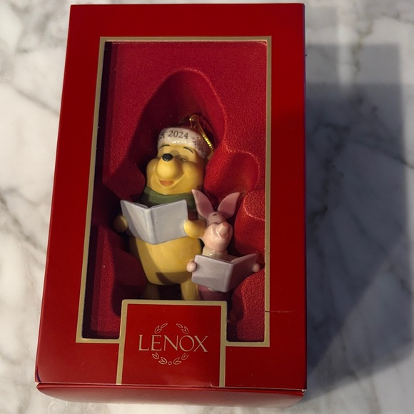 Lenox | Holiday | Lenox Red Ornament With Pooh And Piglet | Poshmark